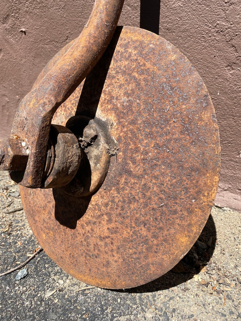 Vintage Metal Plow Disc With Solid Metal Arm - Etsy