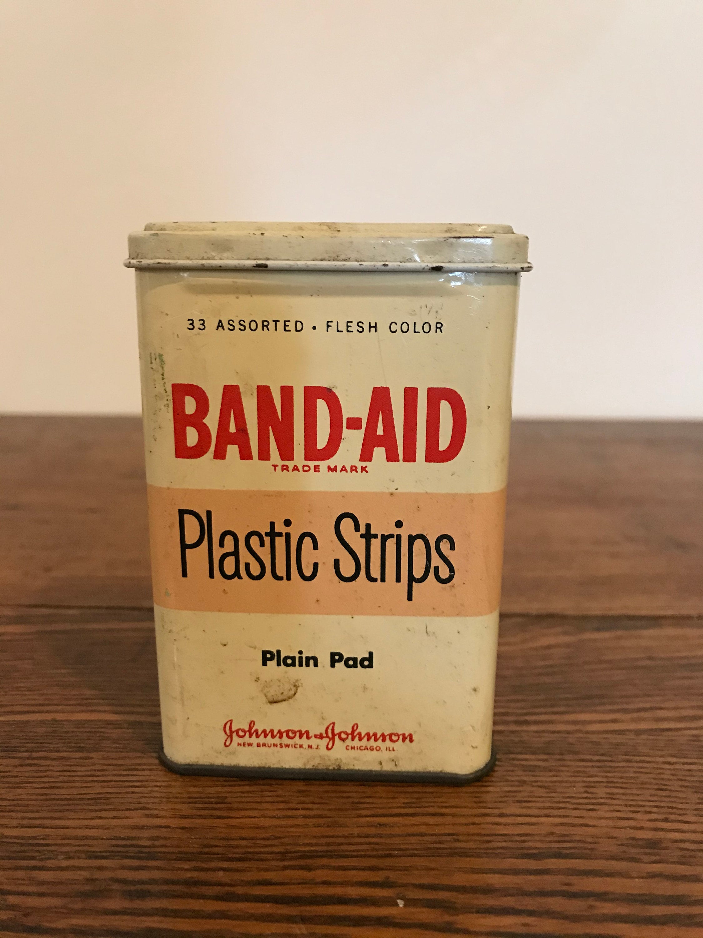 Vintage Band-aid Plastic Strips Tin - Etsy