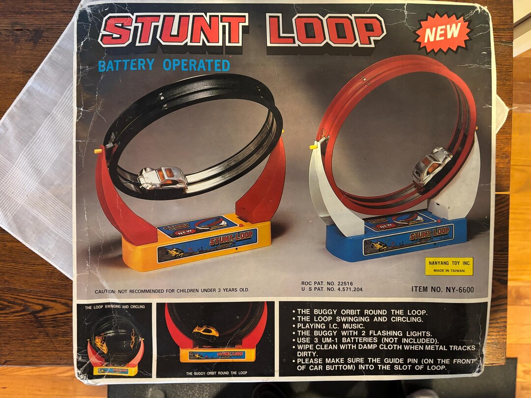 Vintage Stunt Loop Battery Operated Race Track Set RARE NANYANG - Etsy