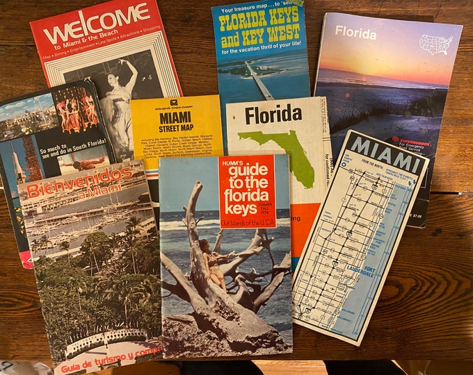 Assorted 1970s and 80s Florida Maps, Tour Book and Brochures - Etsy