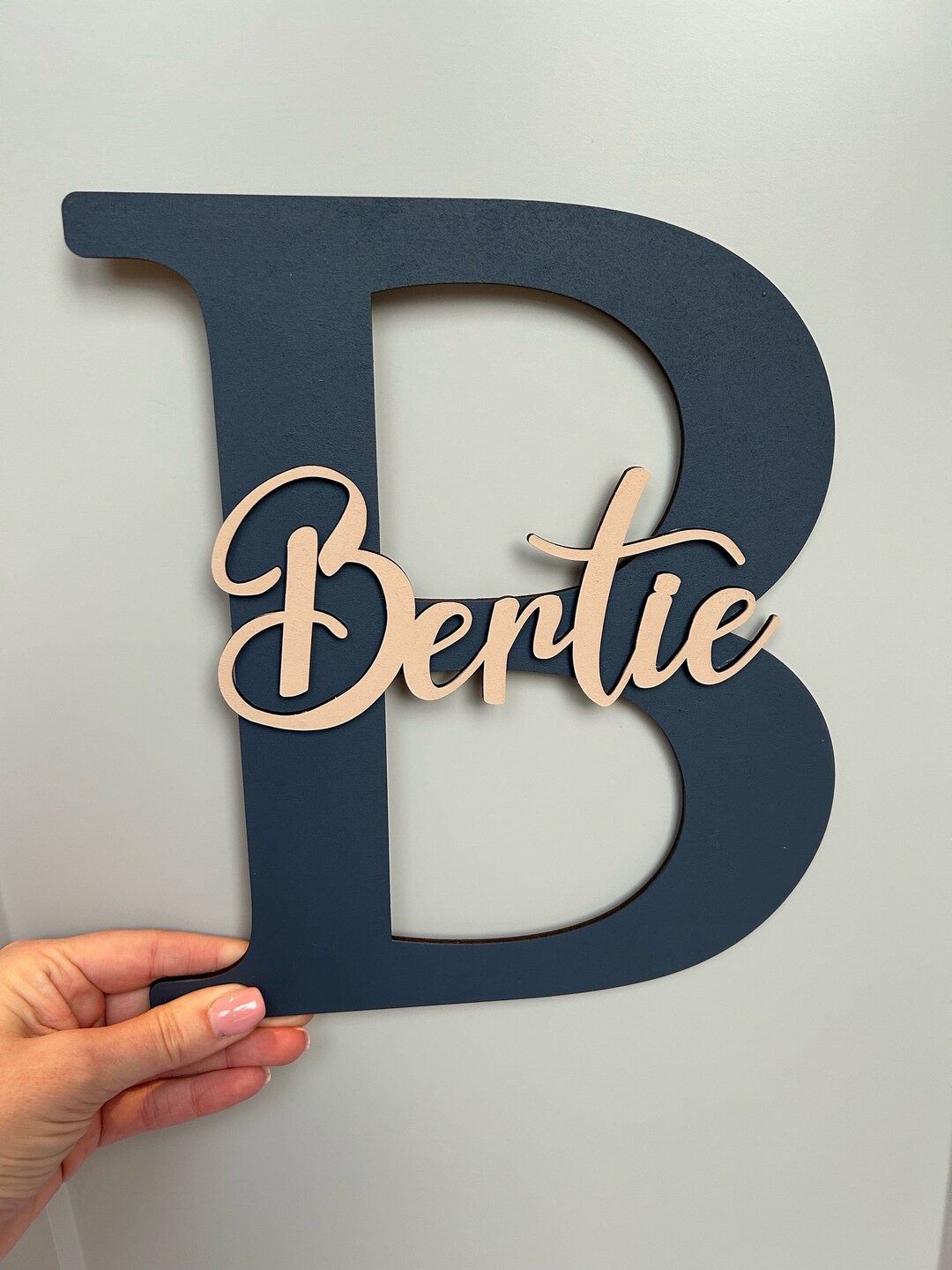 Personalised Wooden Name Door Sign – Custom Kids Room Plaque With Name ...
