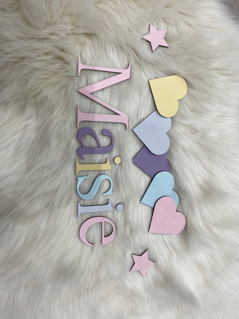 Personalised Toy Box Name & Embellishments. Pastel Name. Toy - Etsy