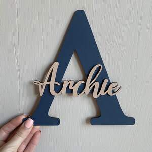 Personalised Wooden Name Door Sign – Custom Kids Room Plaque With Name ...