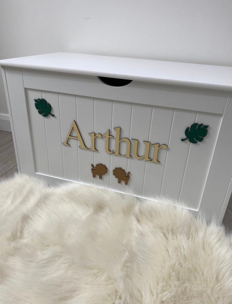 Personalised Toy Box Name & Embellishments. Pastel Name. Toy - Etsy