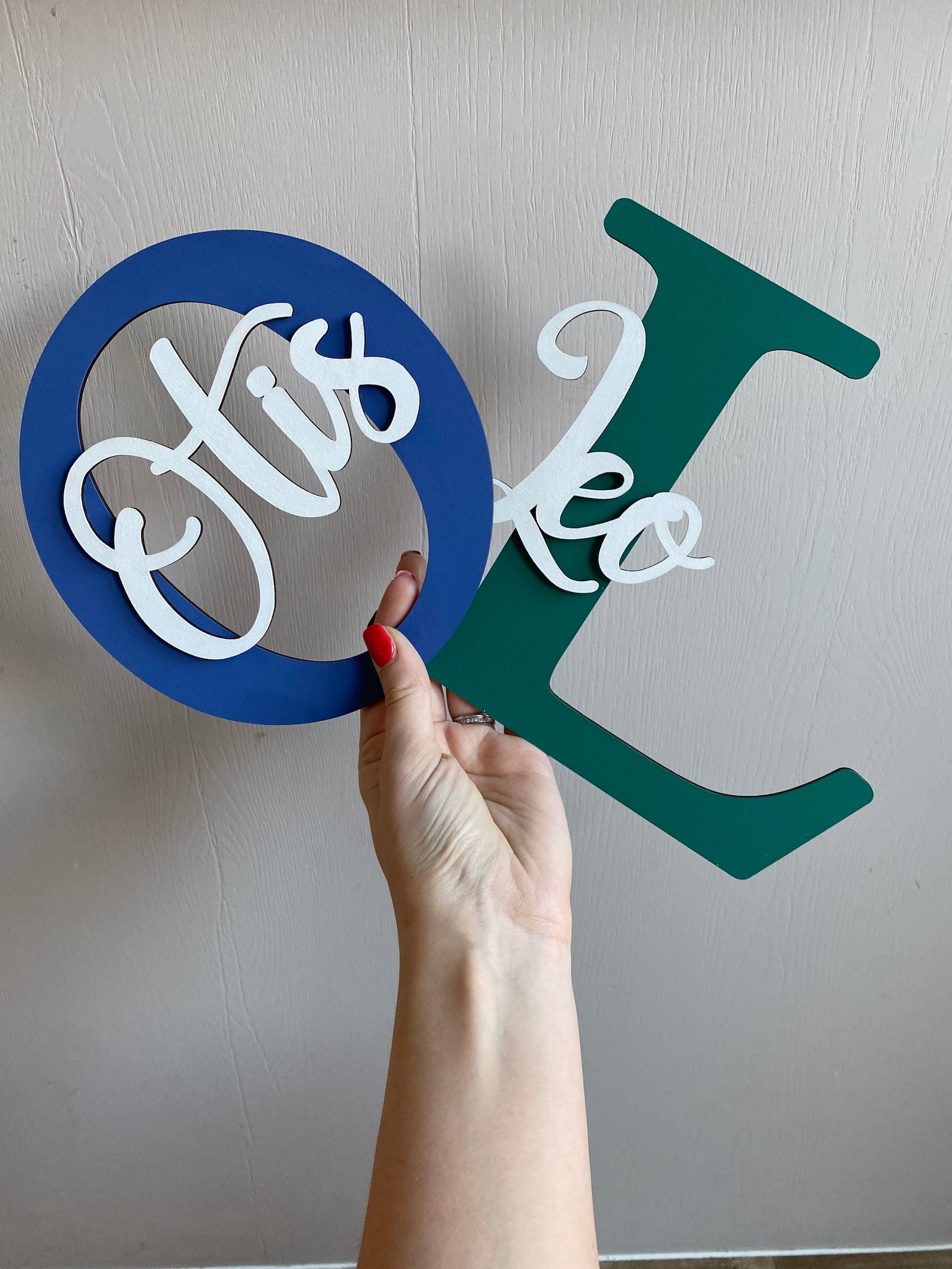 Personalised Name Door Sign. Name Sign. Wooden Letter Initial. - Etsy