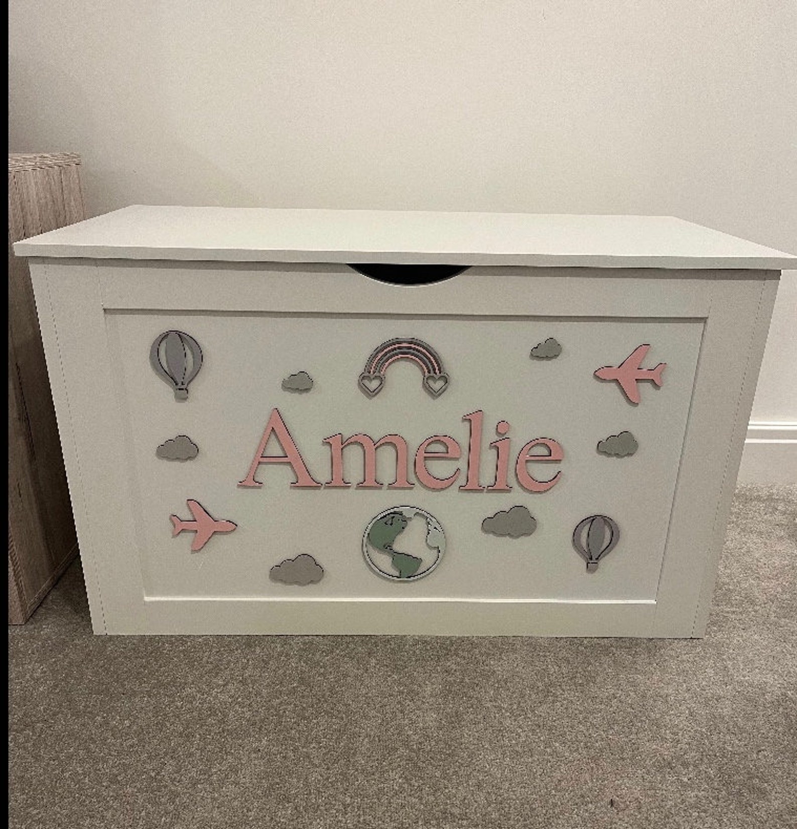 Personalised Toy Box Name & Embellishments. Pastel Name. Hot - Etsy UK
