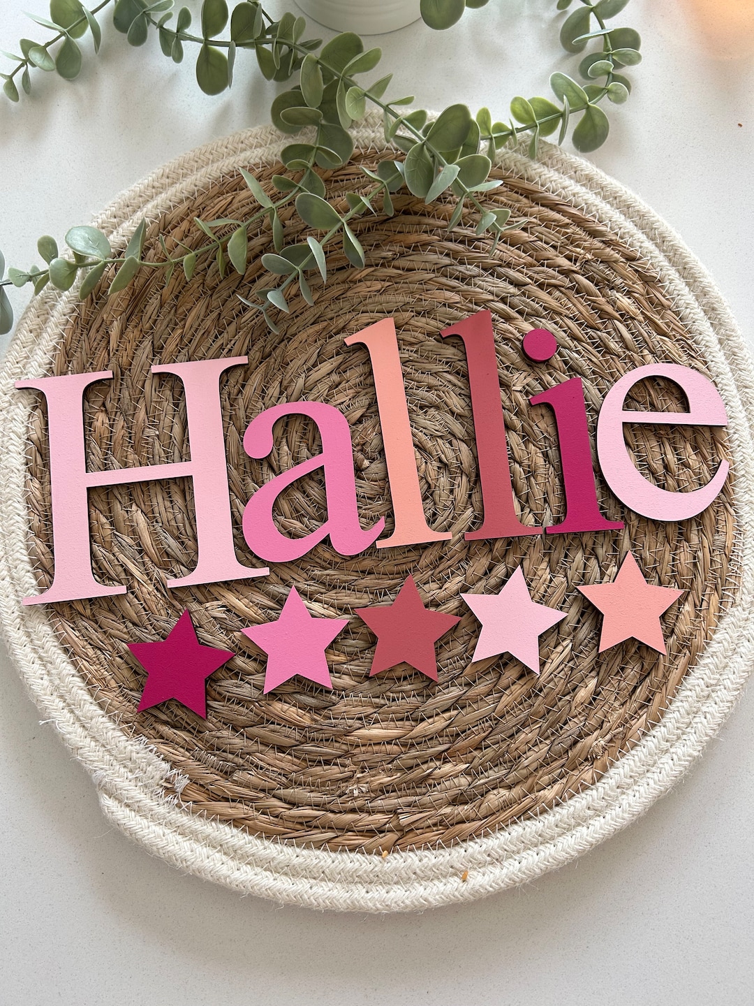 Personalised Toy Box Name & Embellishments. Pastel Letters. Bedroom ...