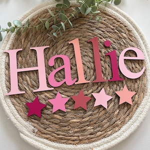 Personalised Wooden Toy Box Name Sign – Custom Pastel Letters for ...