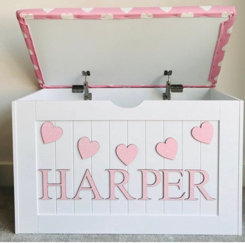 Personalised Toy Box Name & Embellishments. Pastel Name. Toy - Etsy