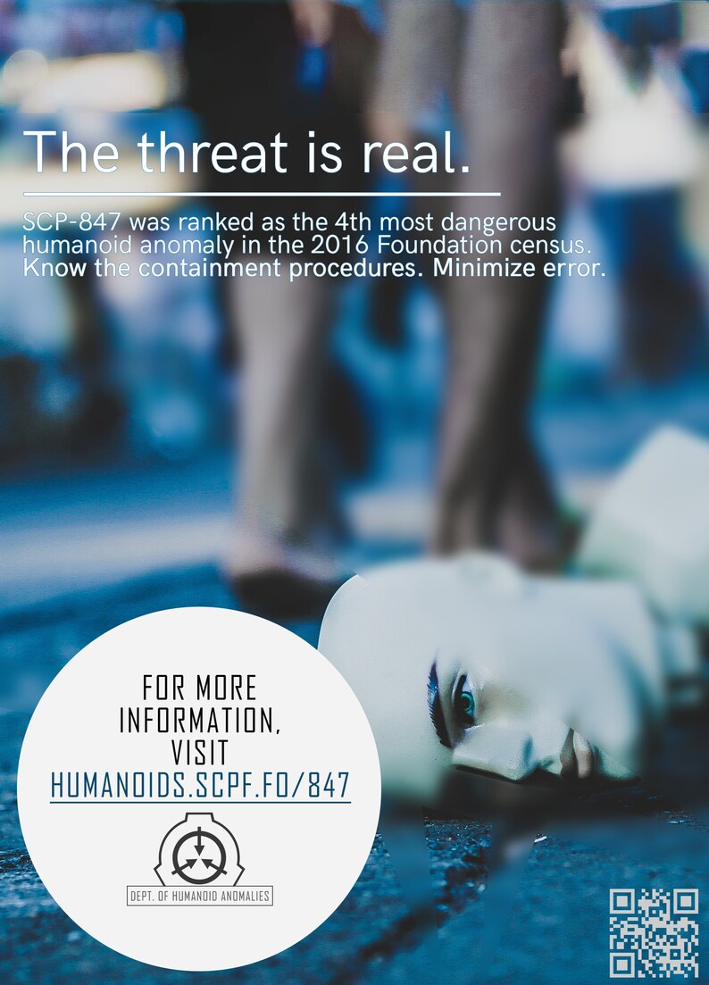 SCP Foundation Warning Poster Matte Color Prints | Etsy