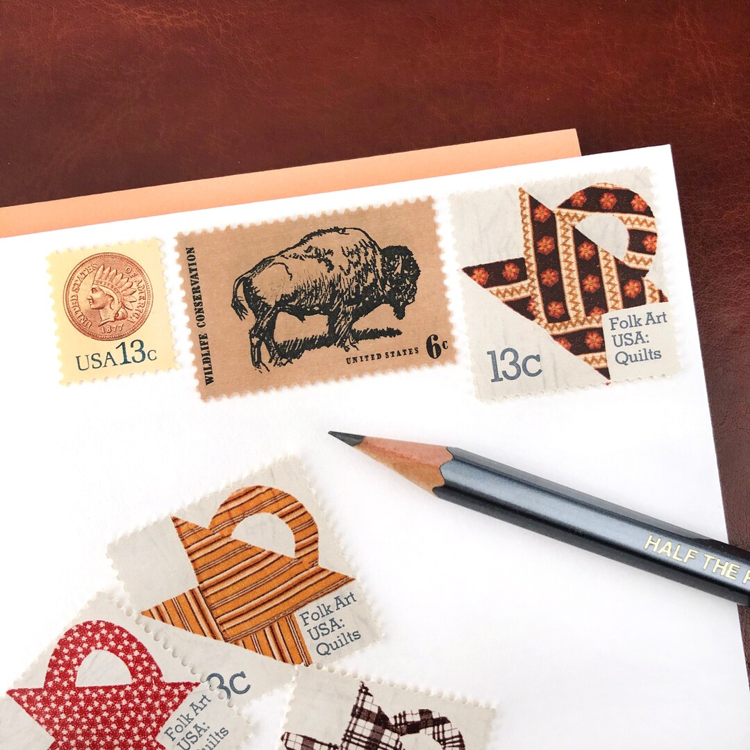 Buffalo Bison Postage Stamps - Unused Vintage Stamps - 1392 - Etsy