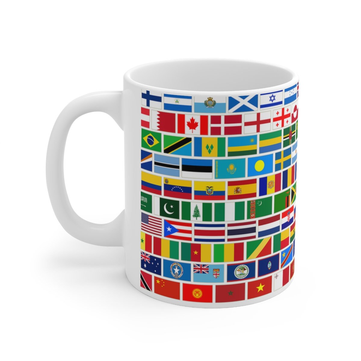 Flags of the Countries of the World, Flags Ceramic Mug 11oz - Etsy