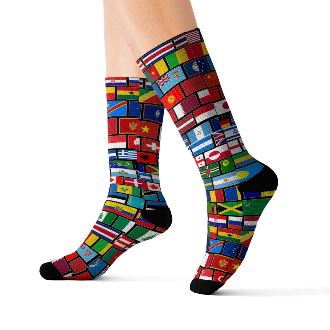 Flags of the Countries of the World Socks - Etsy
