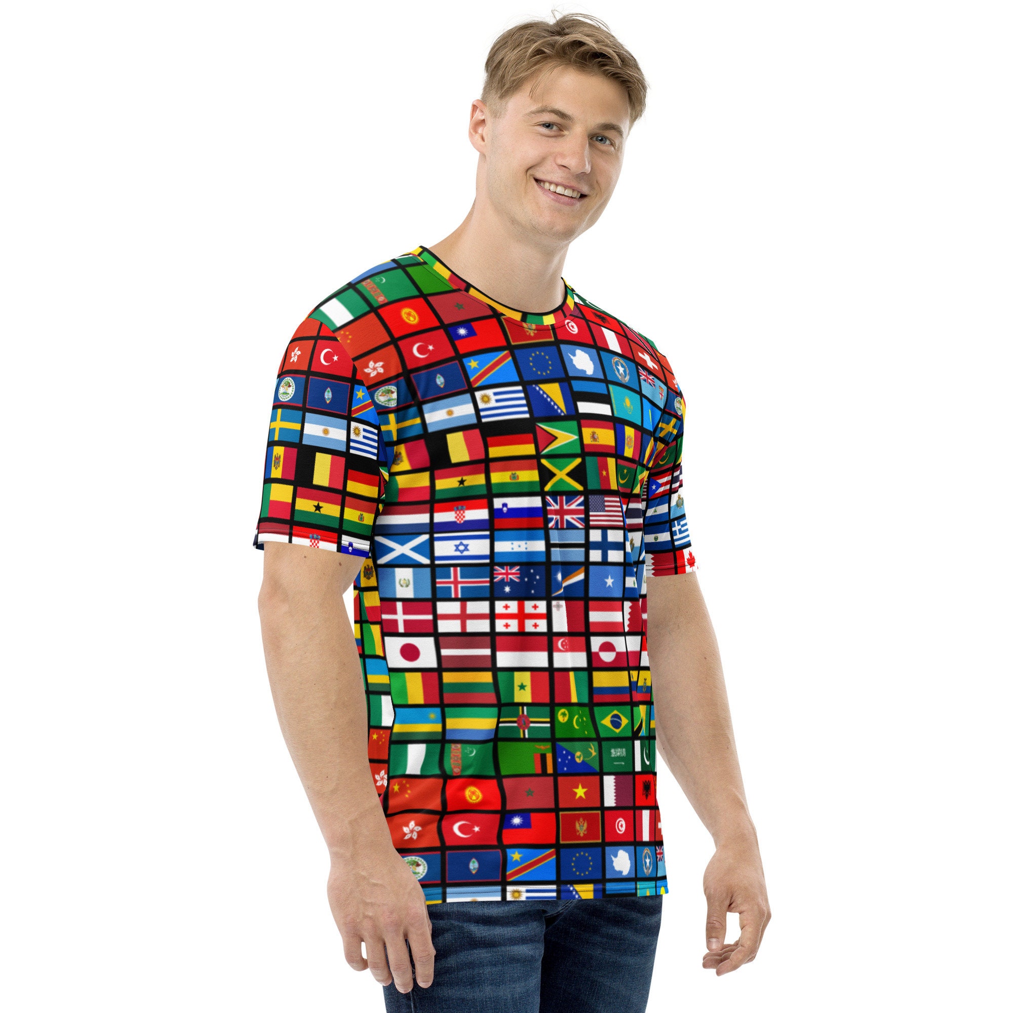 Flags of the Countries of the World, International Men's All-over Shirt ...