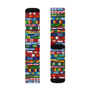 Flags of the Countries of the World Socks - Etsy