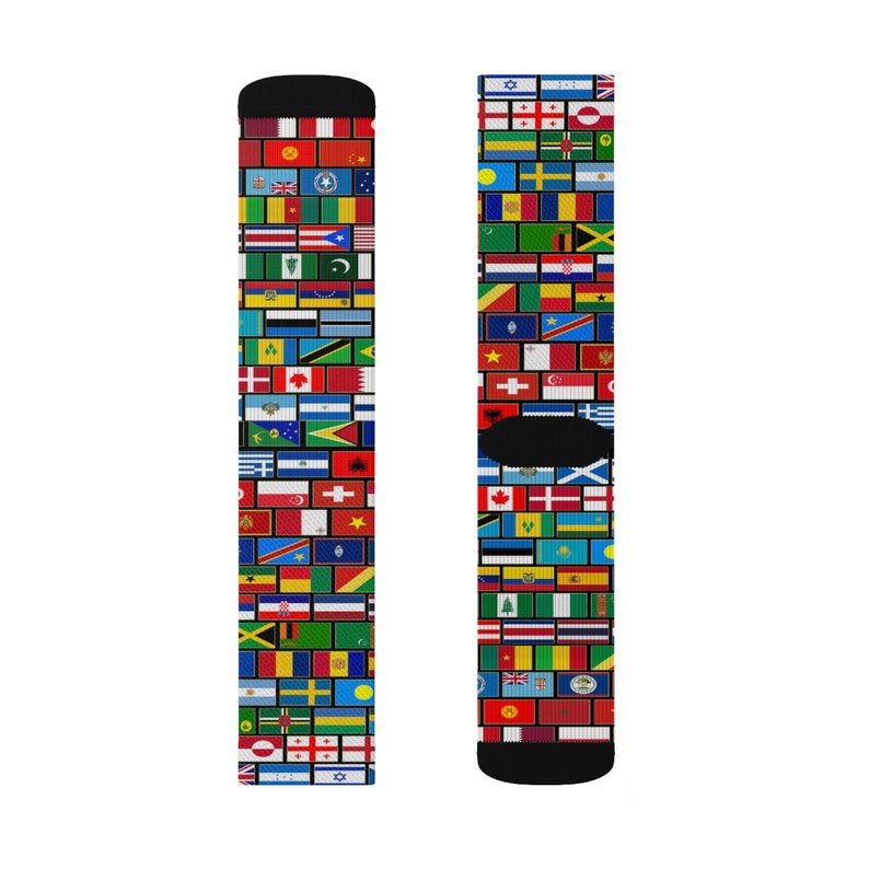 Flags of the Countries of the World Socks - Etsy