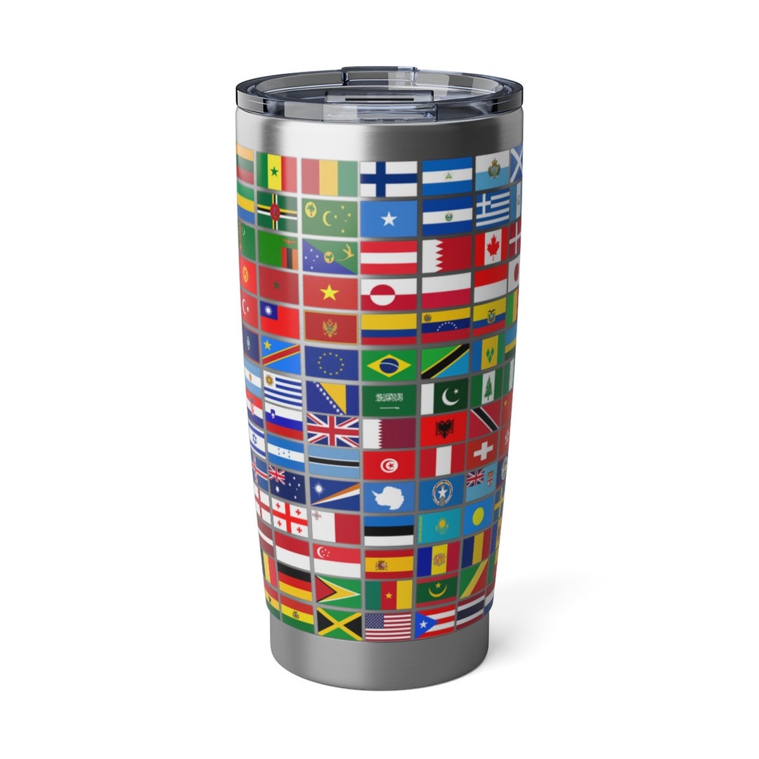 Flags of the Countries of the World, International Gift Tumbler ...