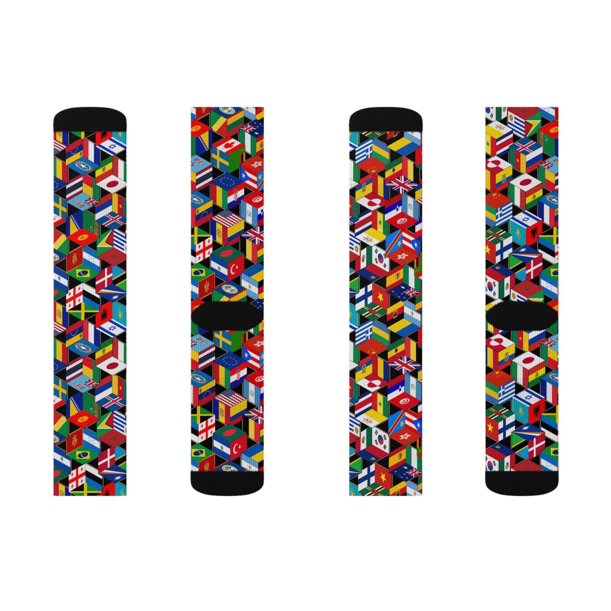 Flags of the Countries of the World, Flags Socks - Etsy