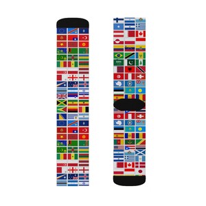 Flags of the Countries of the World, International Flags Socks - Etsy