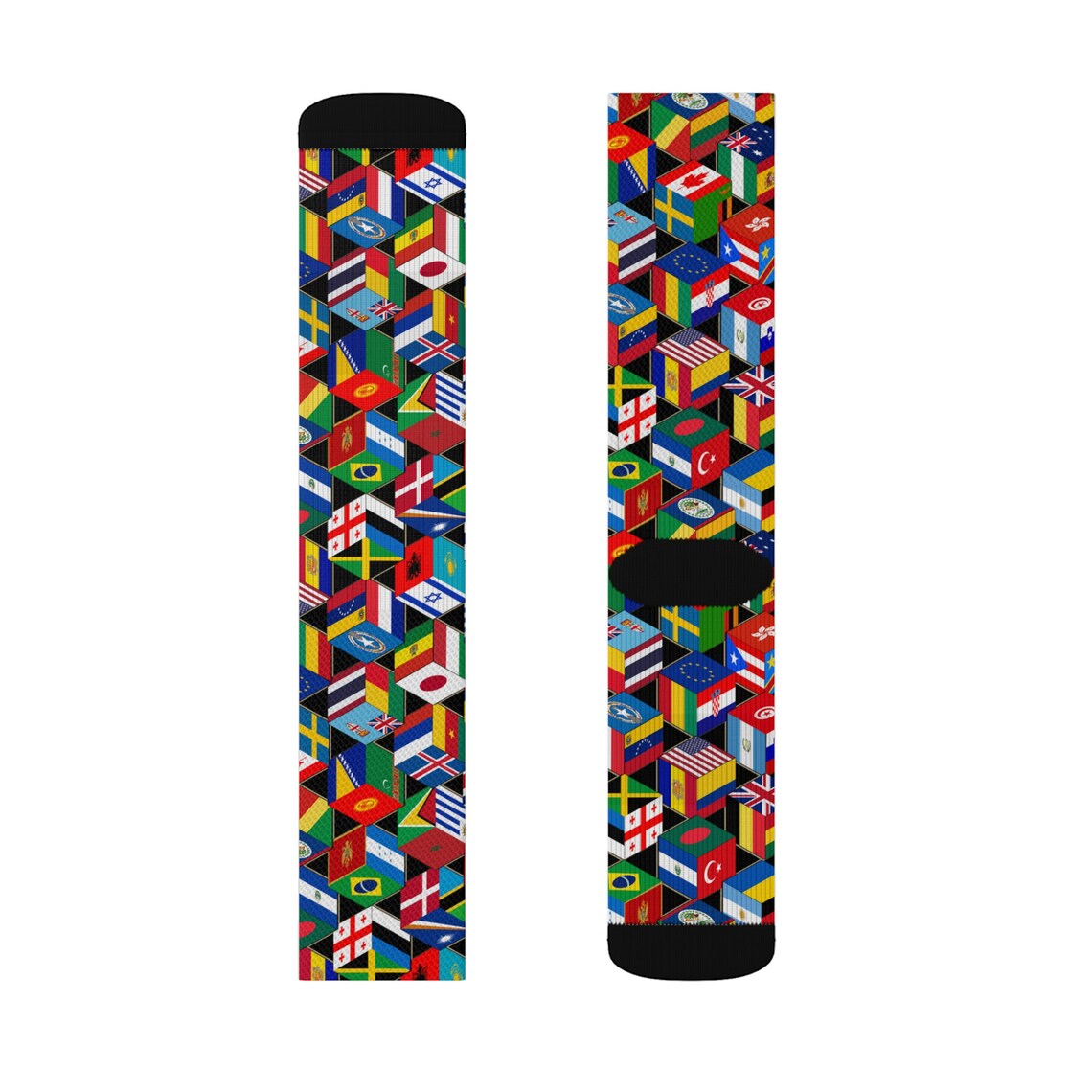 Flags of the Countries of the World, Flags Socks - Etsy