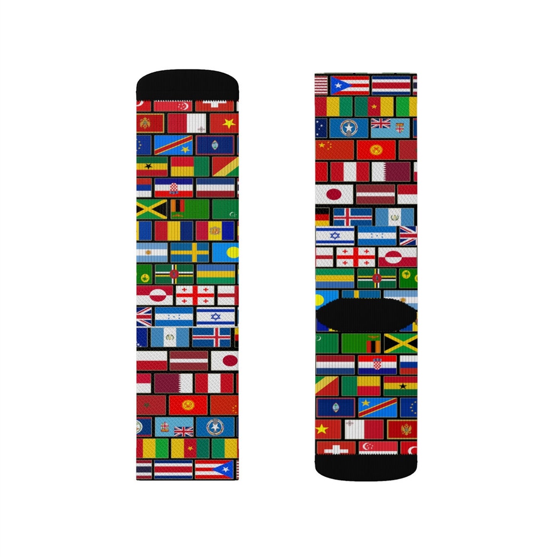 Flags of the Countries of the World Socks - Etsy