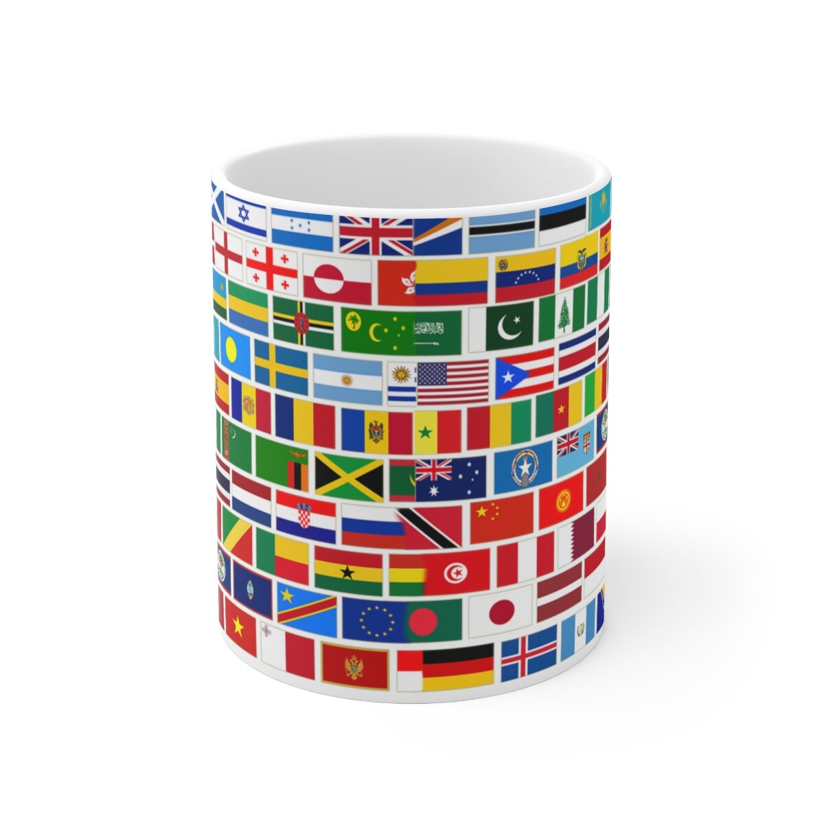 Flags of the Countries of the World, Flags Ceramic Mug 11oz - Etsy