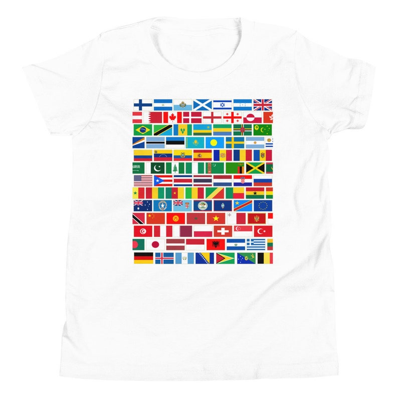 Flags of the Countries of the World, International Kids Gift T-shirt - Etsy