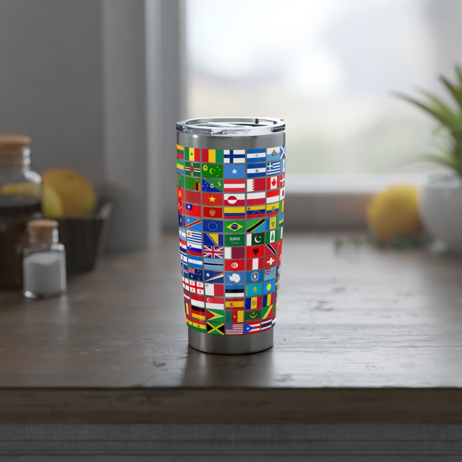 Flags of the Countries of the World, International Gift Tumbler ...