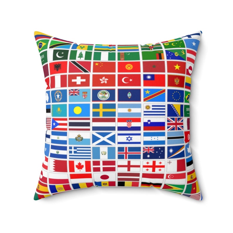 Flags of the Countries of the World, International Gift Pillow Case - Etsy