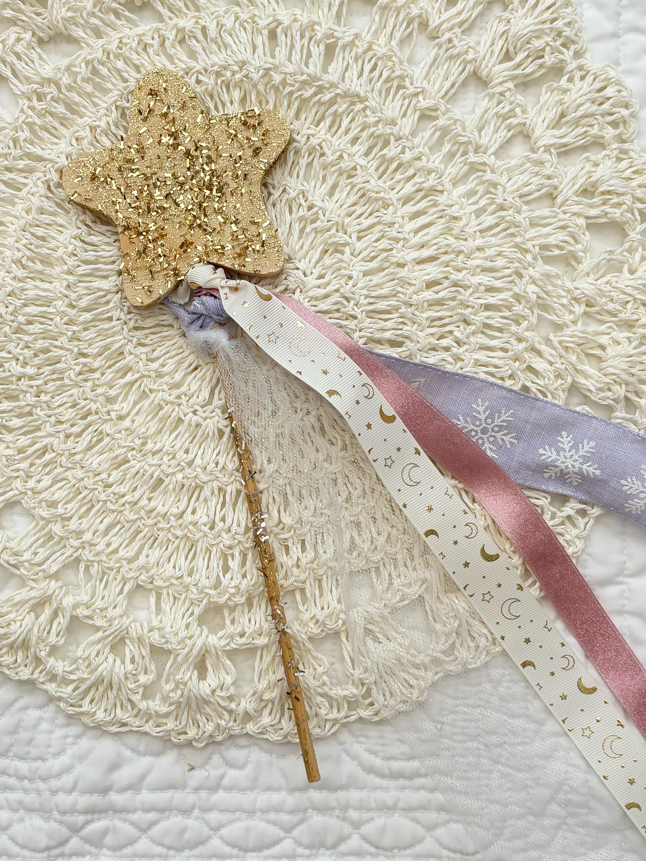 Fairy Wand, star Flower, Handmade - Etsy