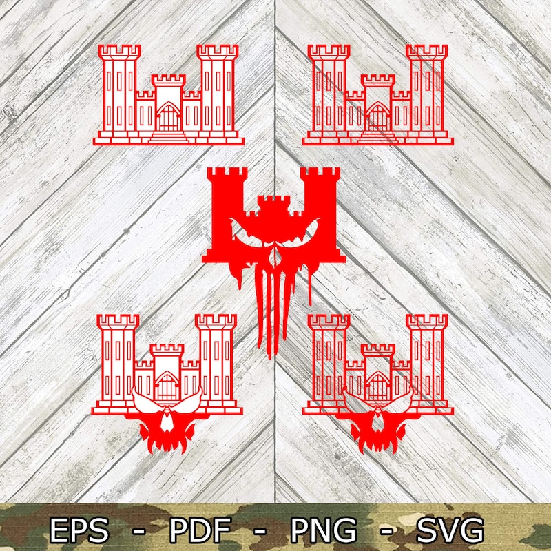 Army Engineer Castle Svg - Etsy