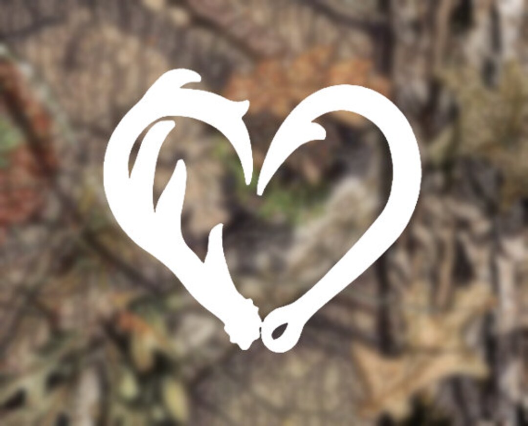 VINYL DECAL | STICKER {antler and Hook} Antler and Hook | Car Window ...