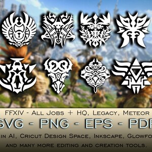 All of My Final Fantasy XIV SVG Files You Can Use Them on Cricut ...