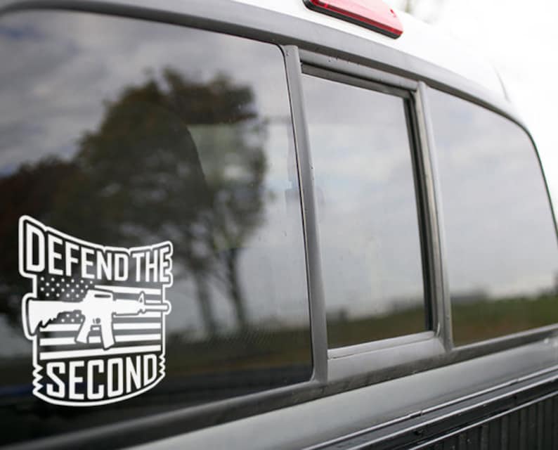 VINYL DECAL STICKER defend the Second American Flag Car - Etsy
