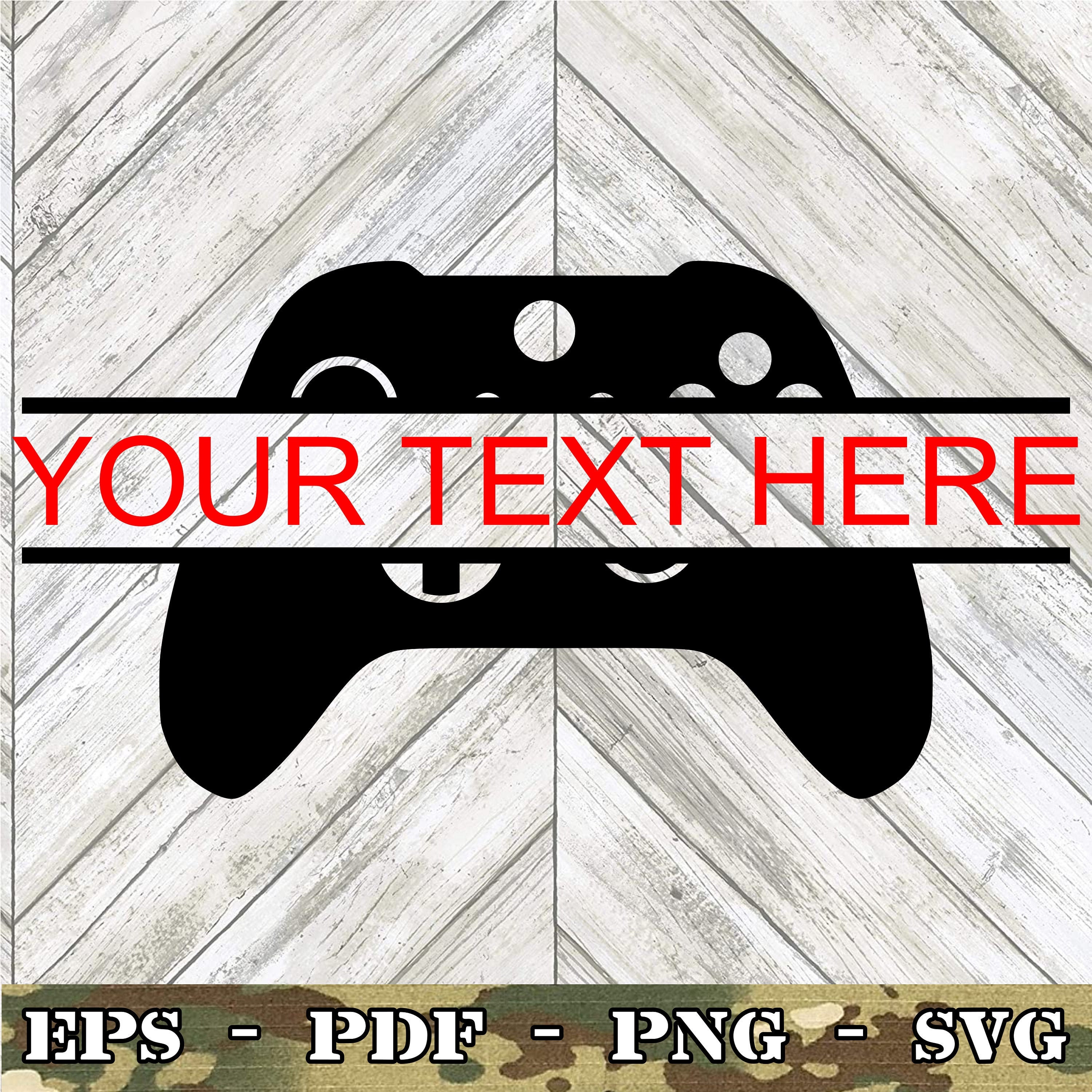Monogram Split Controller XBOX PS5 Controllers SVG File Cricut - Etsy