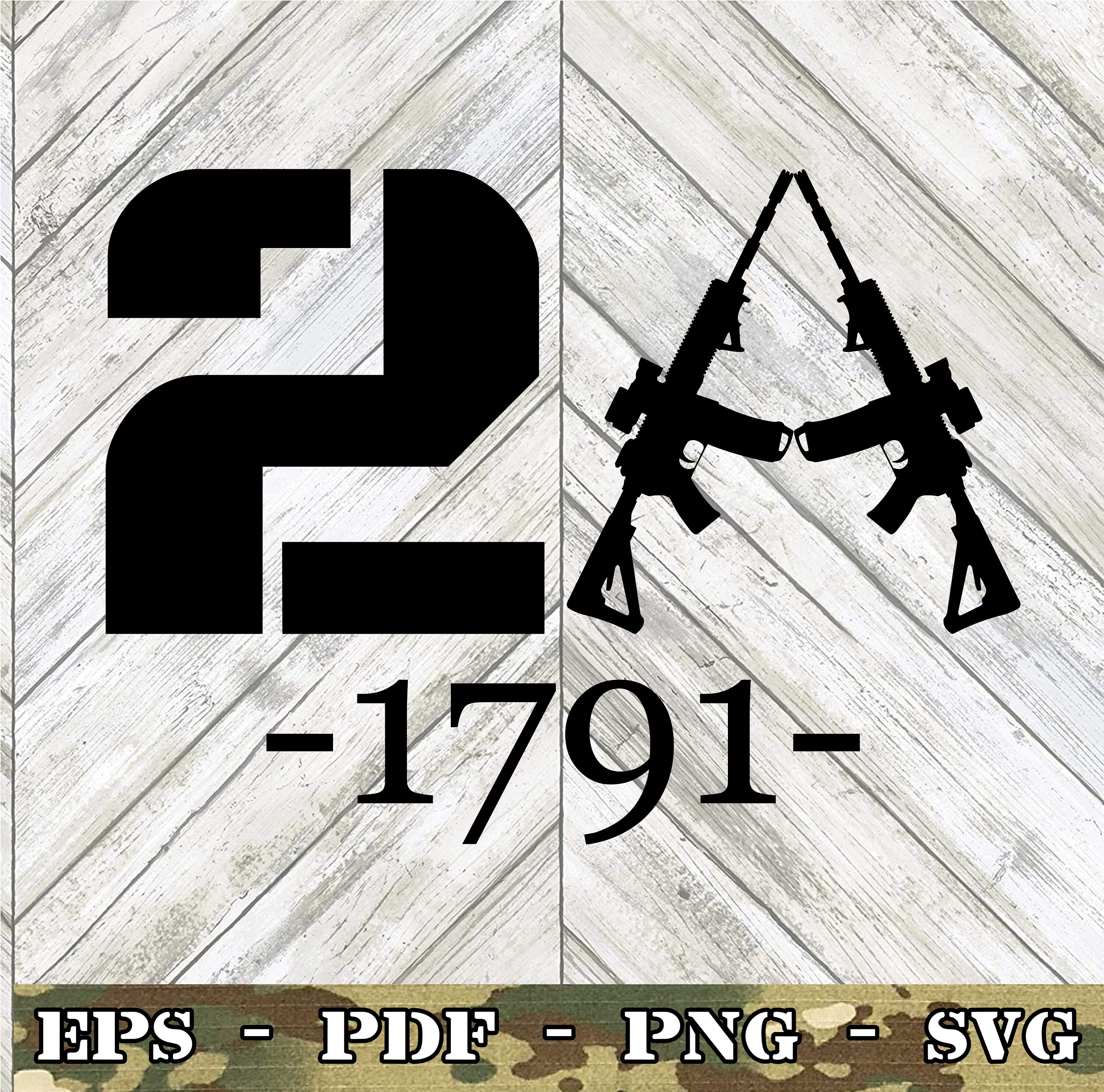 2A Rifles 1791 SVG File Cricut Silhouette Glowforge Digital - Etsy