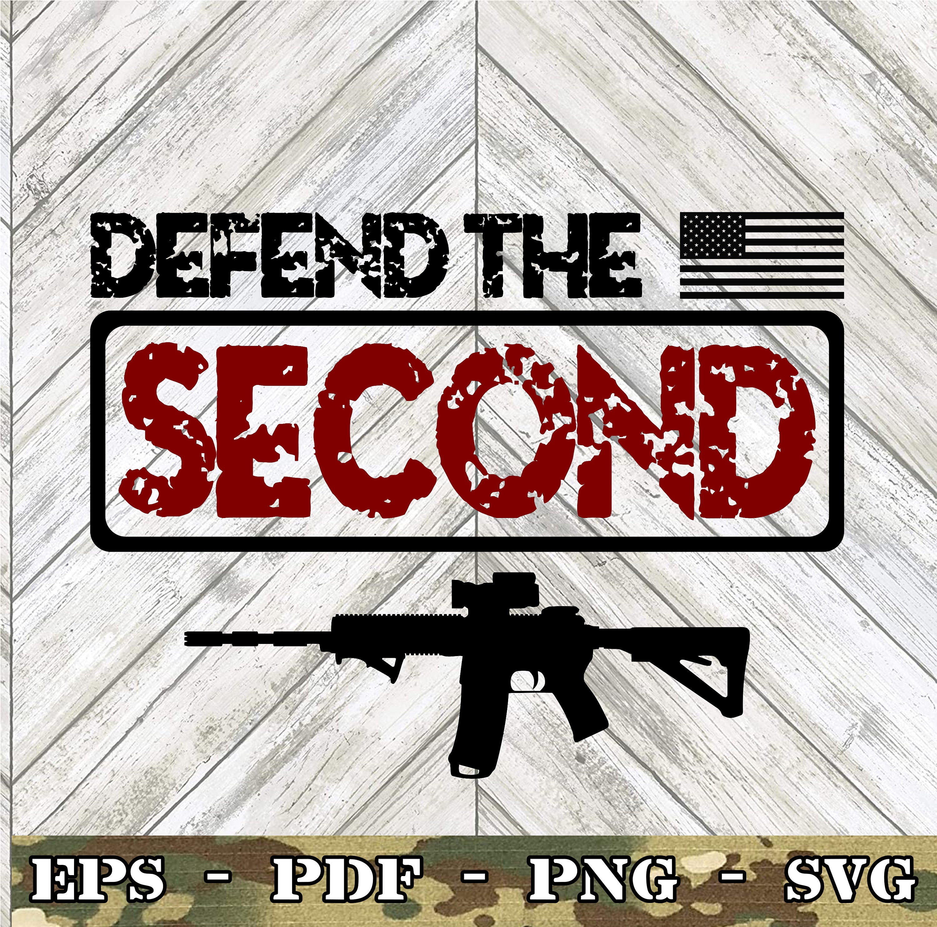 Defend the Second 2 Fonts SVG File Cricut Silhouette Glowforge Digital ...