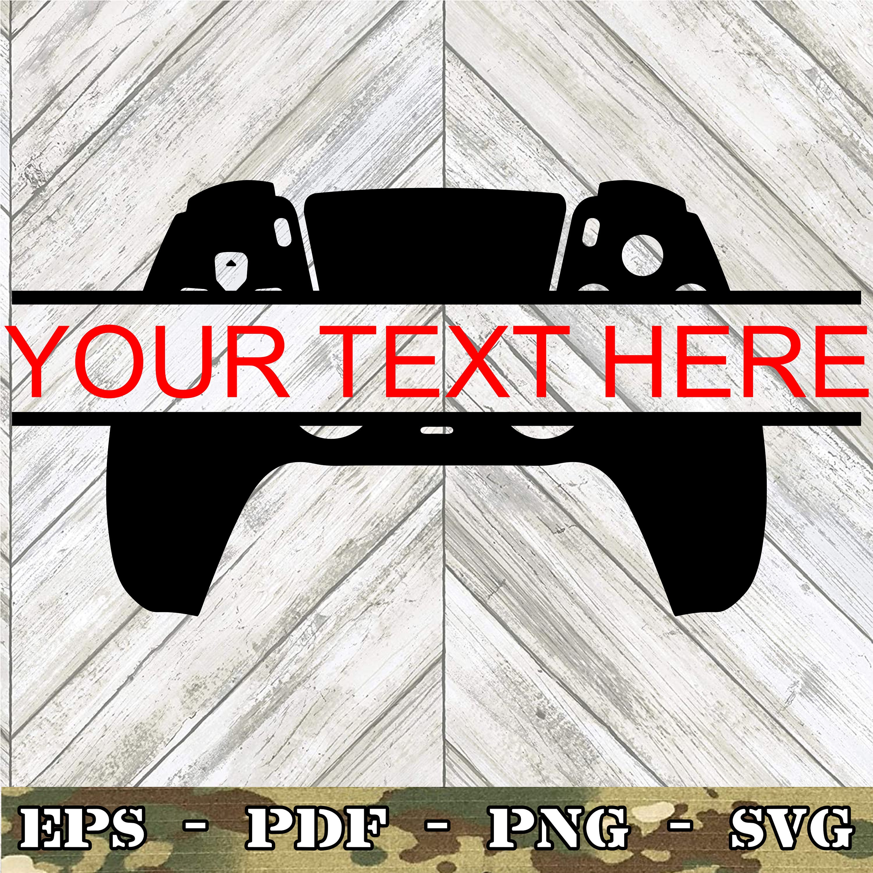 Monogram Split Controller XBOX PS5 Controllers SVG File Cricut - Etsy