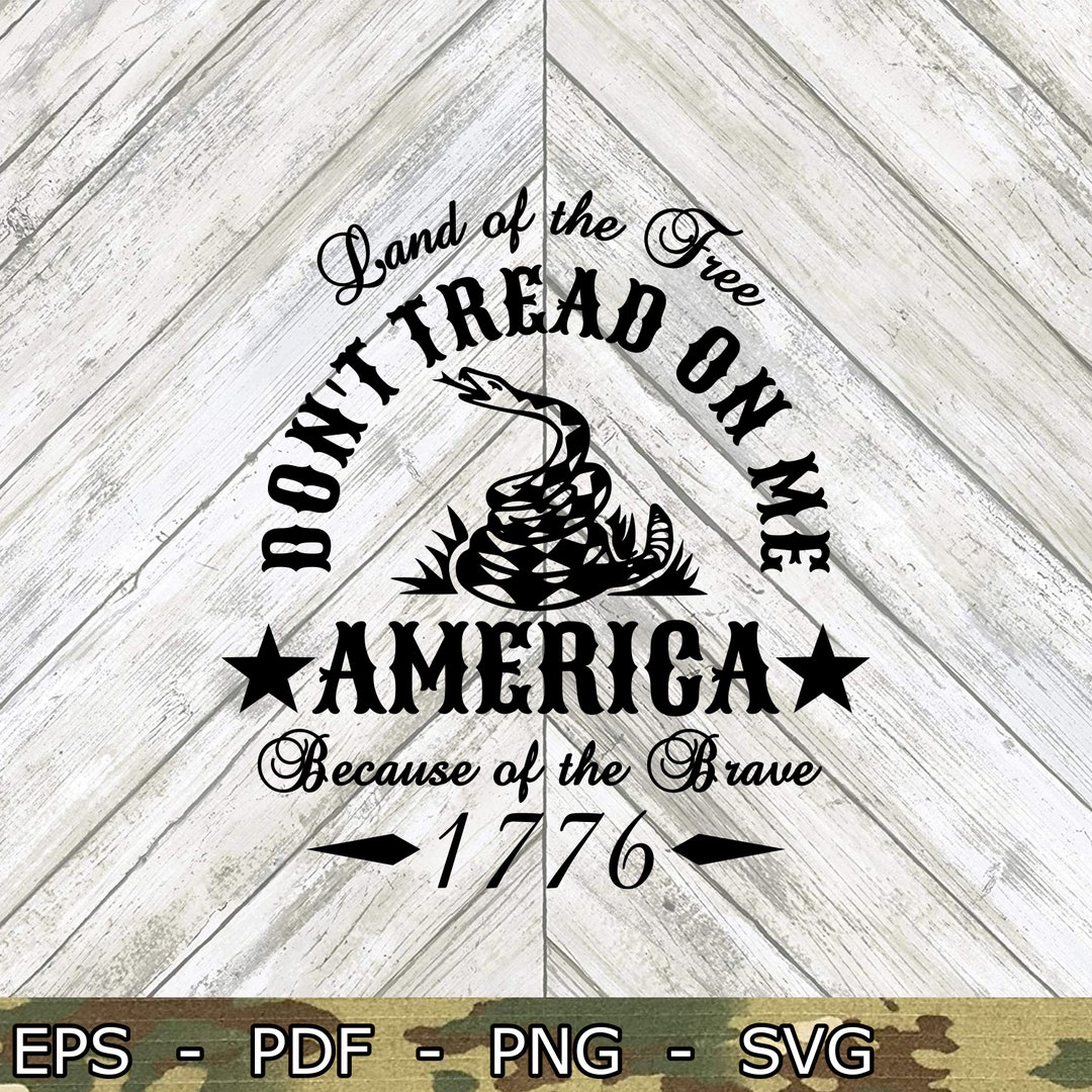 DTOM Land of the Free Because of the Brave SVG File Cricut Silhouette ...