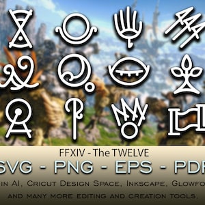 All of My Final Fantasy XIV SVG Files You Can Use Them on Cricut ...