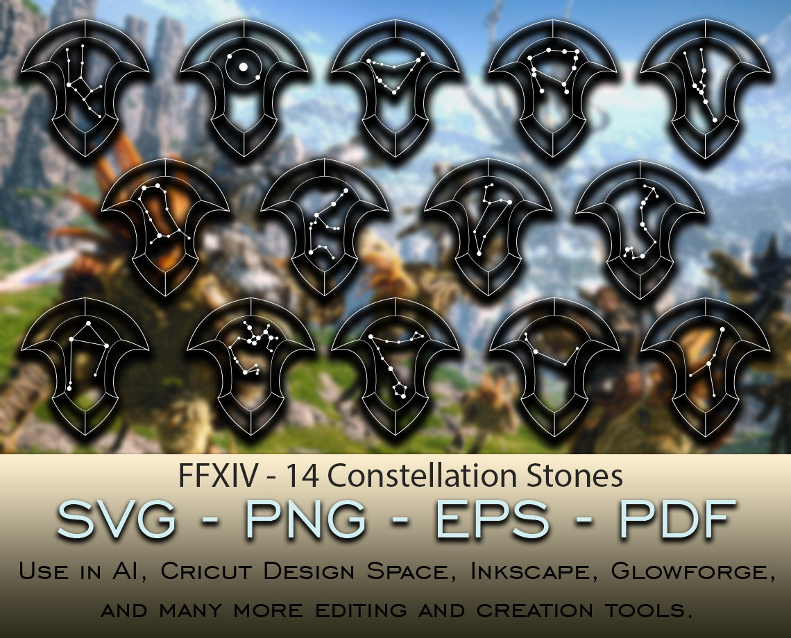All of My Final Fantasy XIV SVG Files You Can Use Them on - Etsy