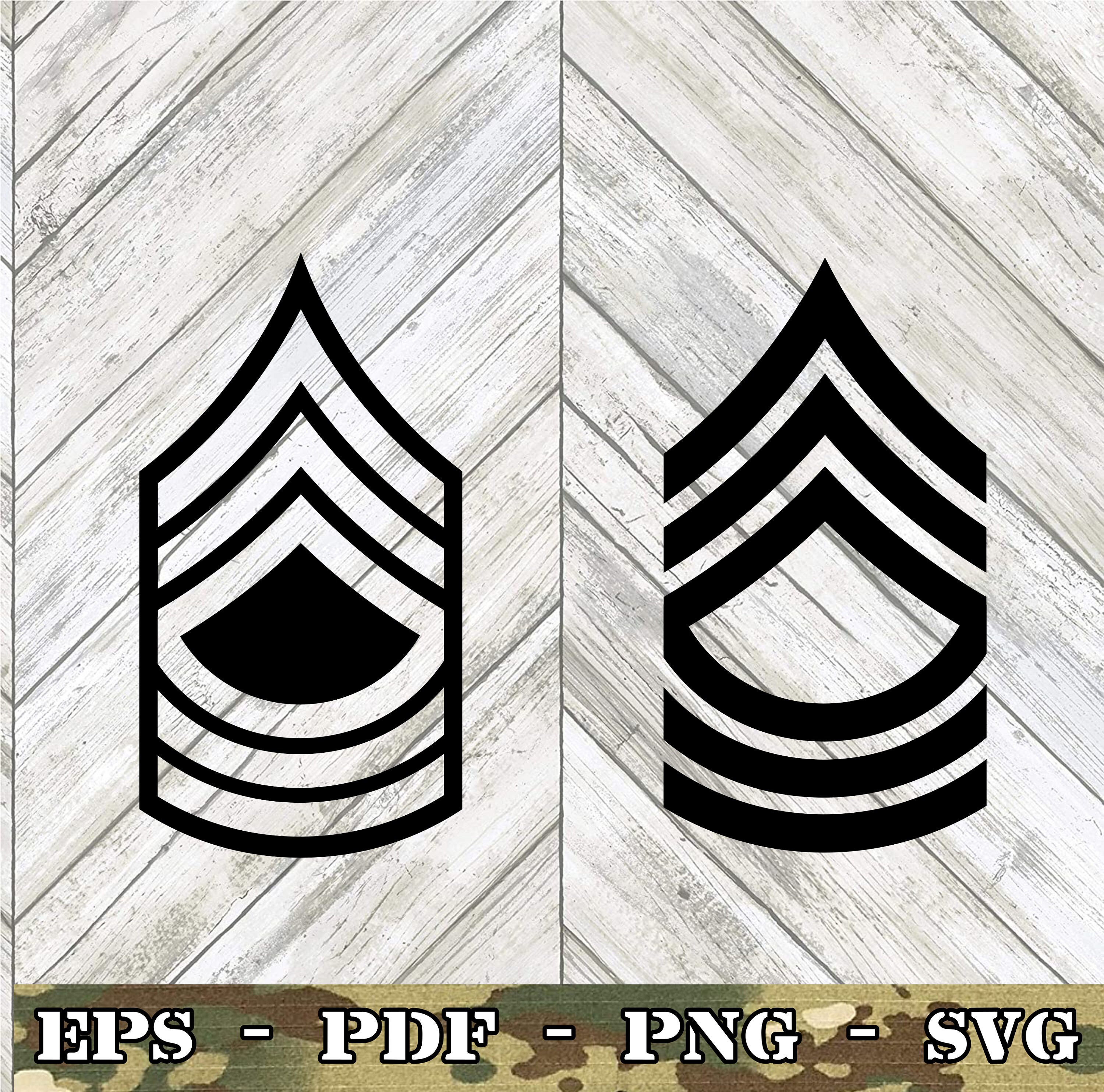 United States Army Ranks SVG File Cricut Silhouette Glowforge - Etsy