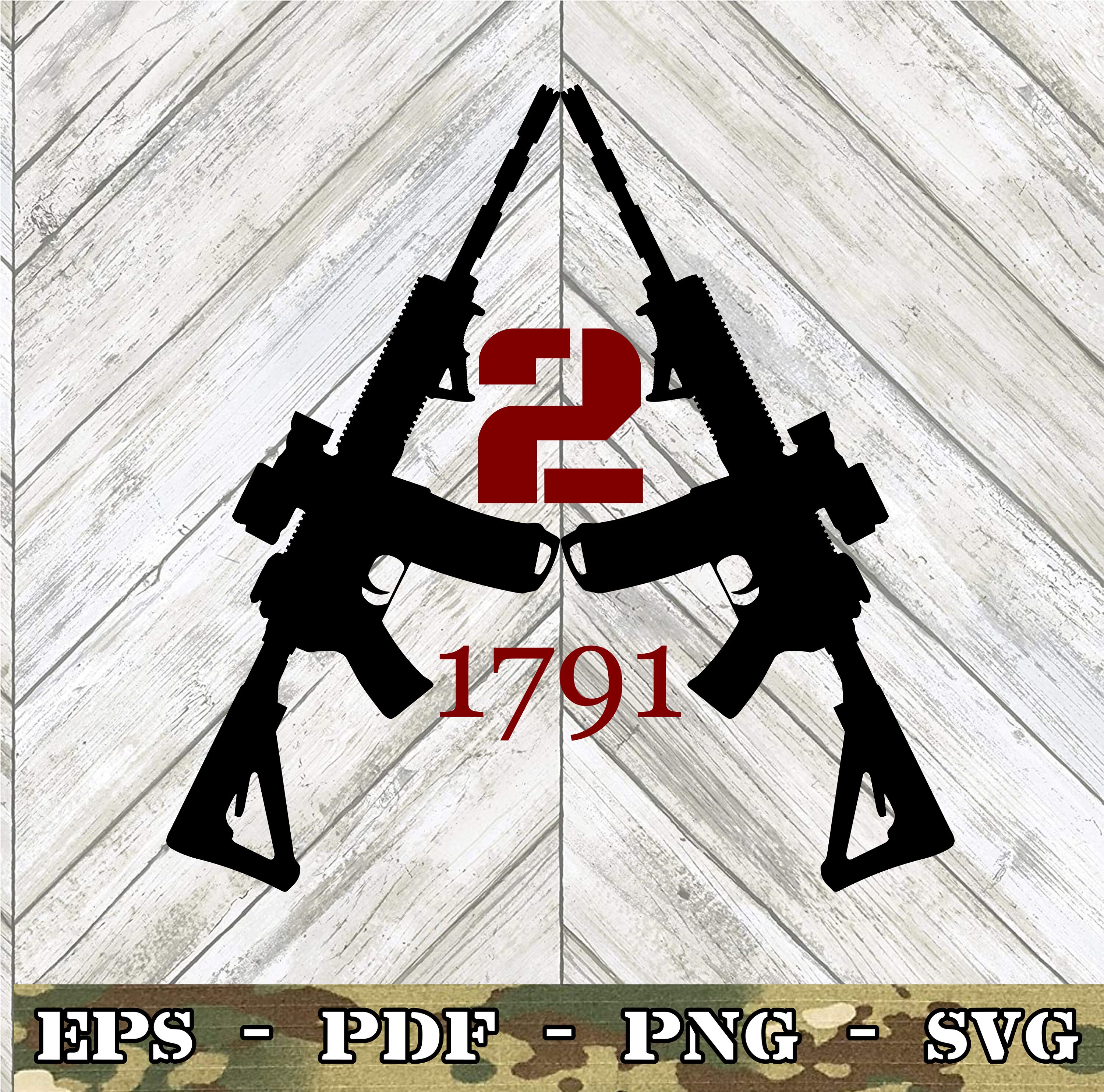 2A Rifles 1791 SVG File Cricut Silhouette Glowforge Digital - Etsy