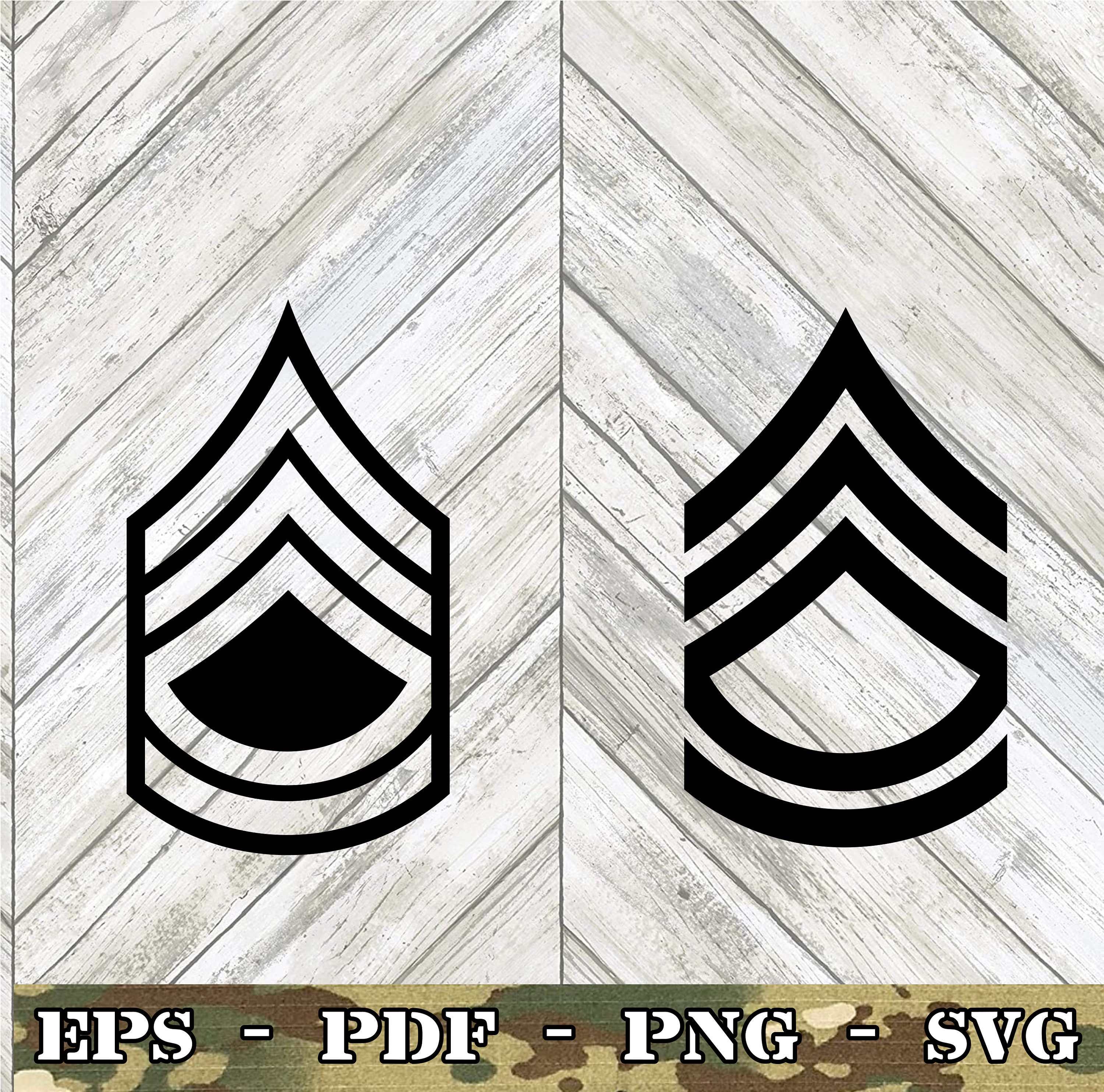United States Army Ranks SVG File Cricut Silhouette Glowforge - Etsy