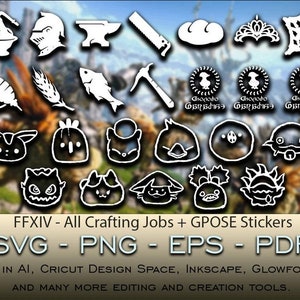 All of My Final Fantasy XIV SVG Files You Can Use Them on Cricut ...