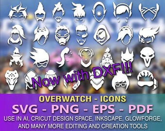 All Overwatch Character Icons SVG File Cricut Digital Download Svg File ...