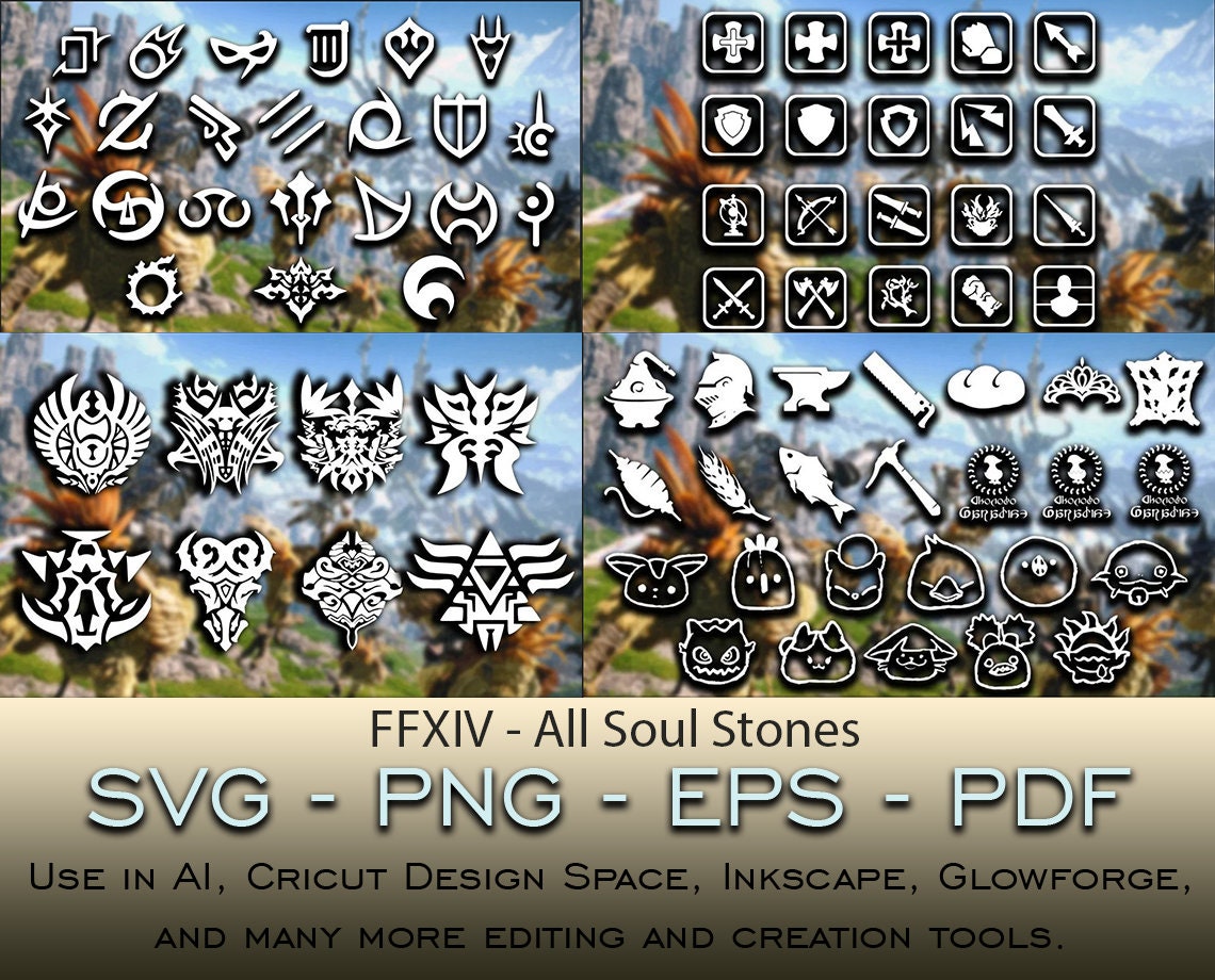 All of My Final Fantasy XIV SVG Files You Can Use Them on - Etsy