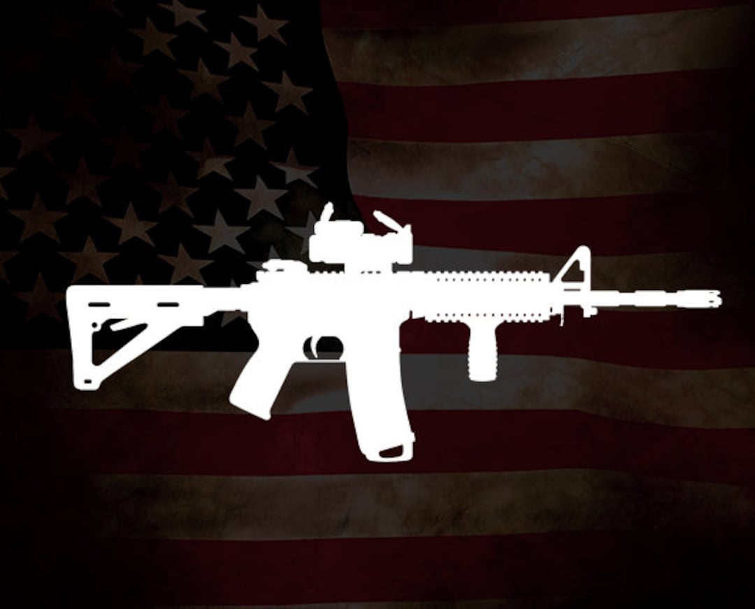 VINYL DECAL | STICKER {M4 Silhouette} M4 Silhouette Decal | Car Window ...