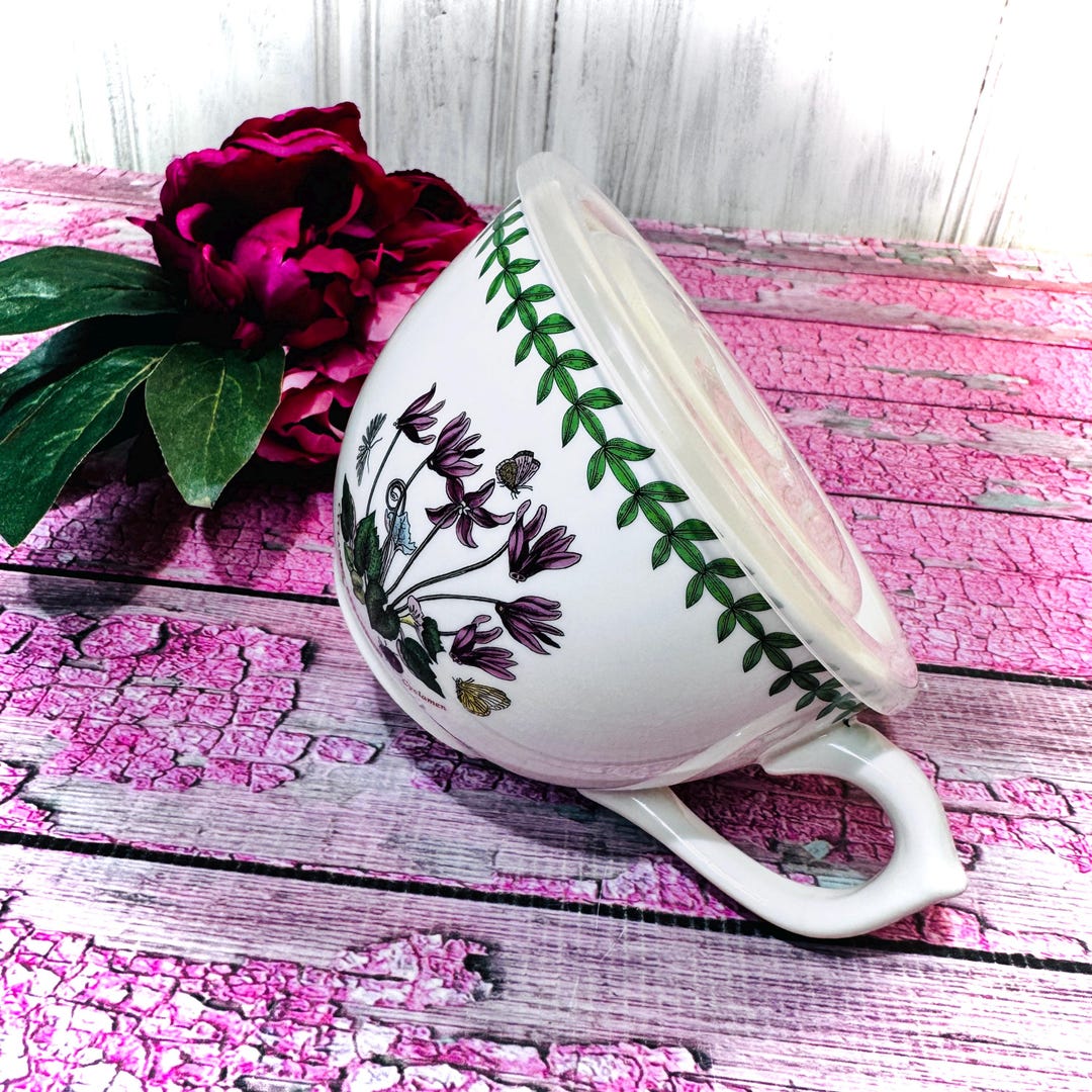 Portmeirion Botanic Garden JUMBO CUP With Lid 20 Oz IOB Excellent ...
