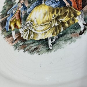 Courting Couple Dinner Plate Harker Potteries Plate 22KT Gold Warranted ...